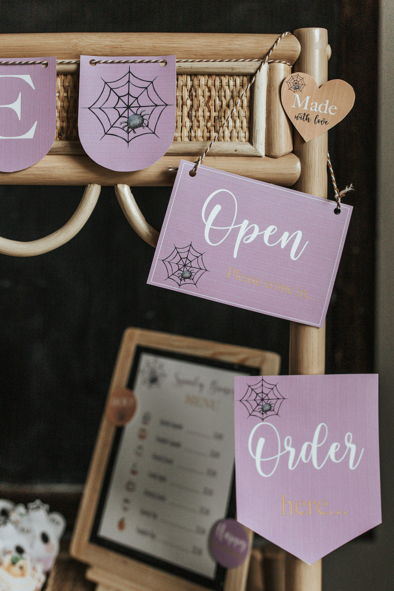 HALLOWEEN SPOOKY BONES CAFE DRAMATIC PLAY SET – Whimsy Printables Shop