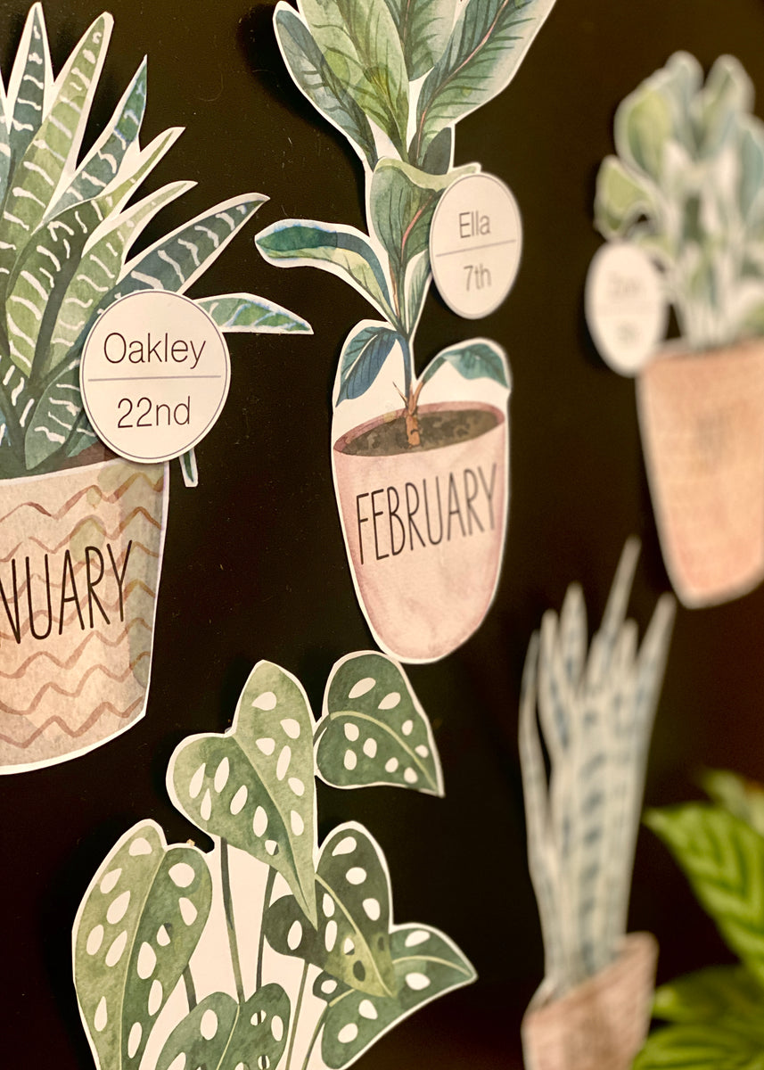 BOHO BOTANY BIRTHDAY DISPLAY – Whimsy Printables Shop