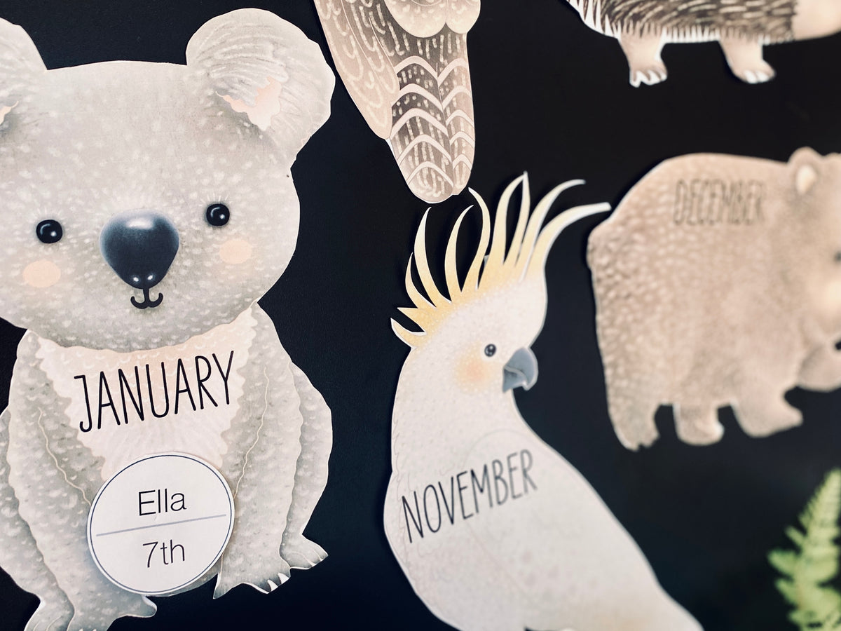 AUSTRALIAN BUSH BIRTHDAY DISPLAY – Whimsy Printables Shop