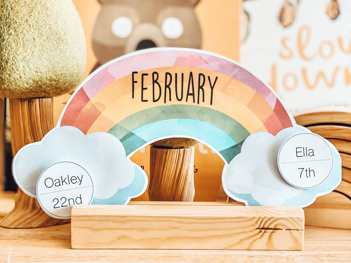 RAINBOW PARTY BIRTHDAY DISPLAY – Whimsy Printables Shop