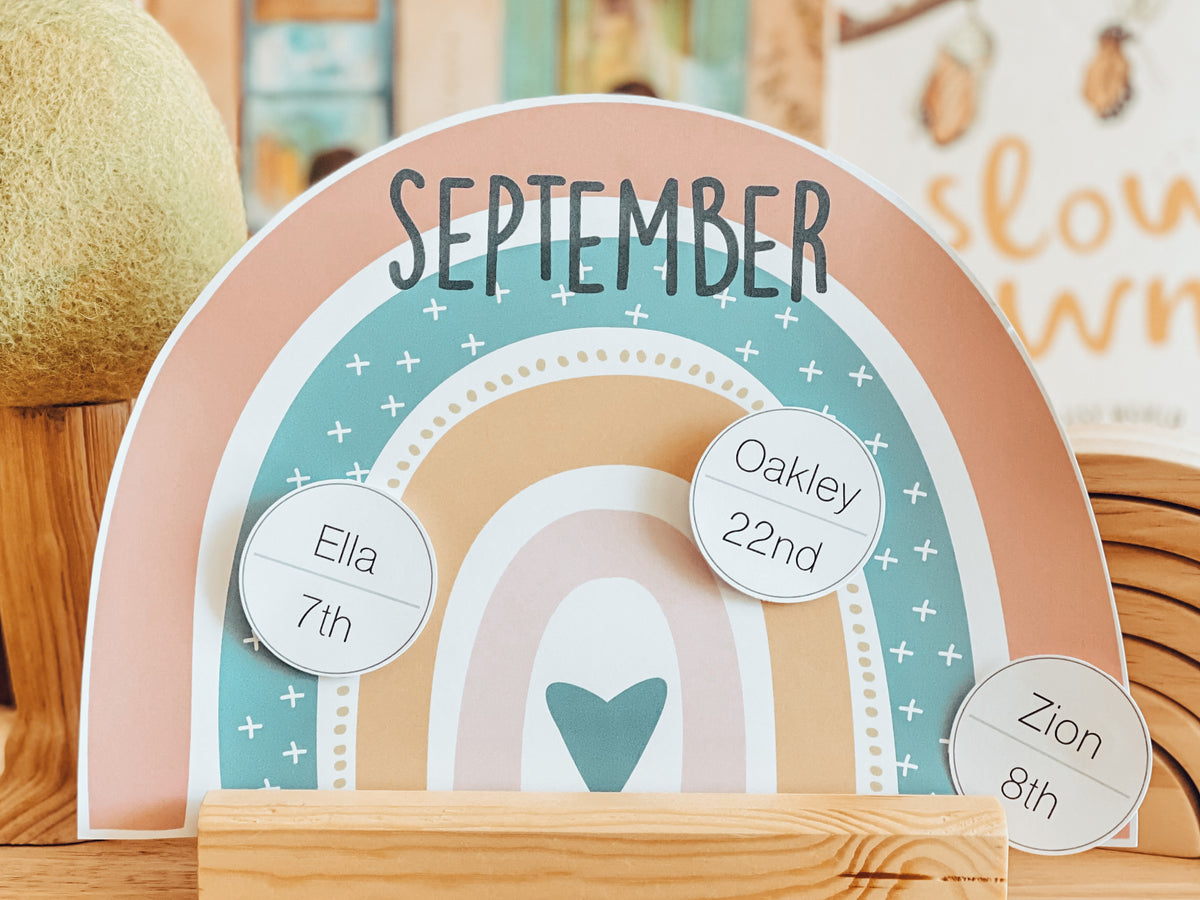 BOHO RAINBOW BIRTHDAY DISPLAY – Whimsy Printables Shop