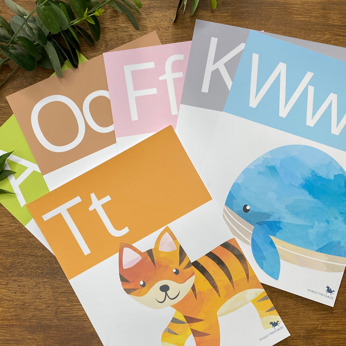 WATERCOLOUR ALPHABET POSTERS – Whimsy Printables Shop