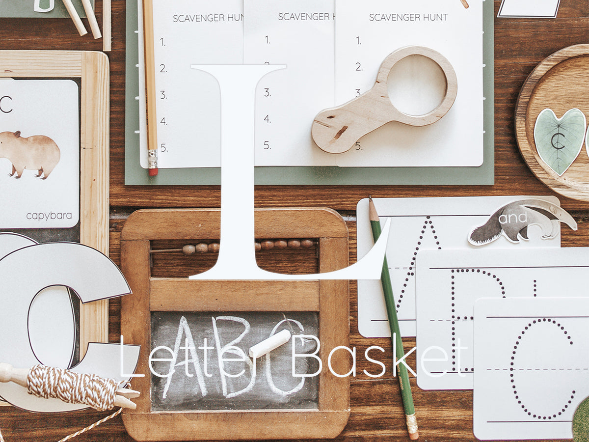 FREE SAMPLE - LETTER BASKET – Whimsy Printables Shop