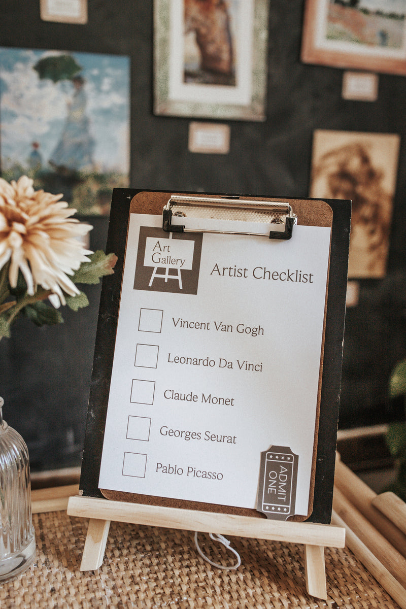 ART GALLERY DRAMATIC PLAY SET – Whimsy Printables Shop