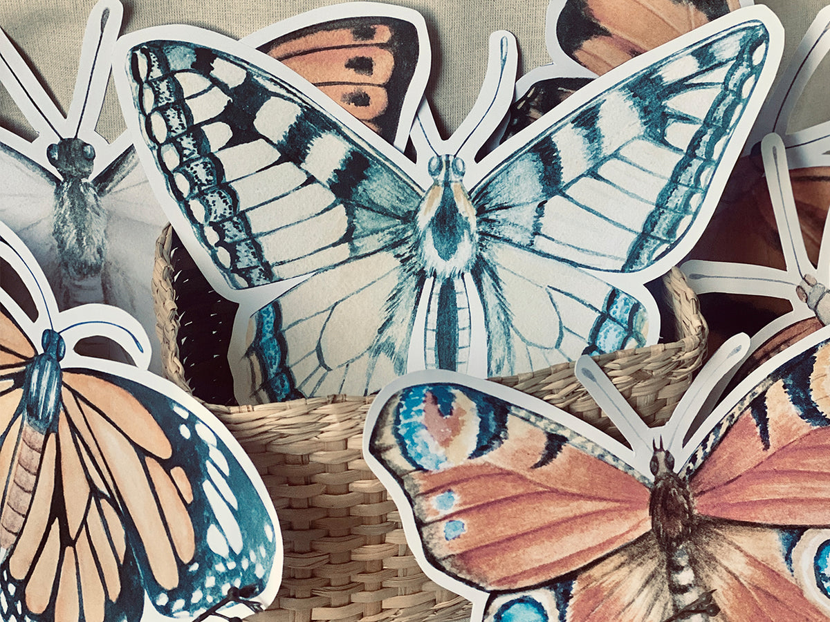 LARGE BUTTERFLY CUT OUTS – Whimsy Printables Shop