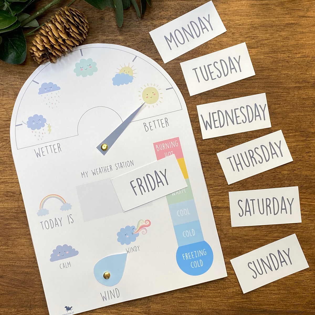 WEATHER STATION – Whimsy Printables Shop
